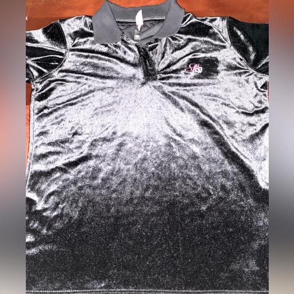 Victoria's Secret | Tops | New Vintage Velvet Polo Top Victorias Secret ...